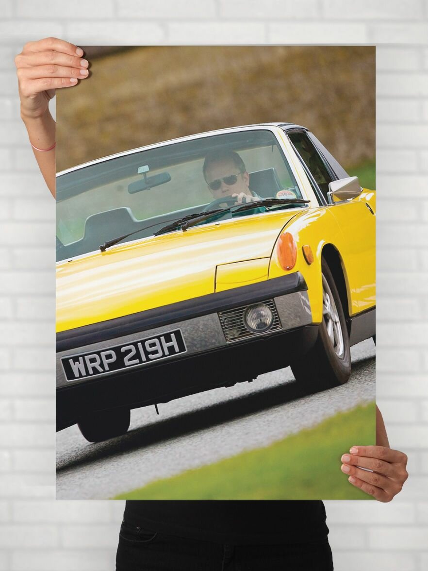 Плакат на стену для интерьера Авто и Мото (Порше 914 6 - Porsche 914 6 2) - Постер по транспорту формата A2 (42x61 см)