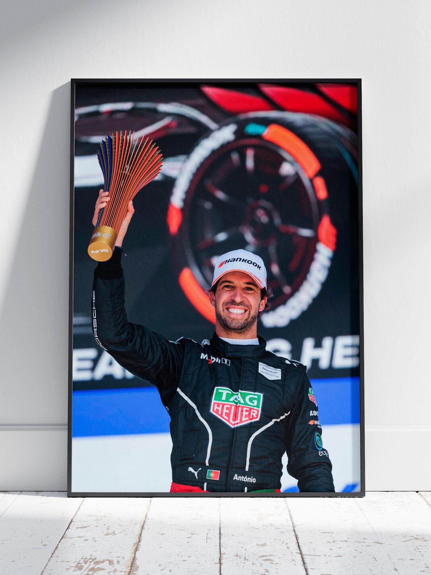 Плакат на стену для интерьера Звёзды Автоспорта - Stars of Motorsport (Антониу Феликс да Кошта - Antonio Felix da Costa 2) A4 (21x30 см)