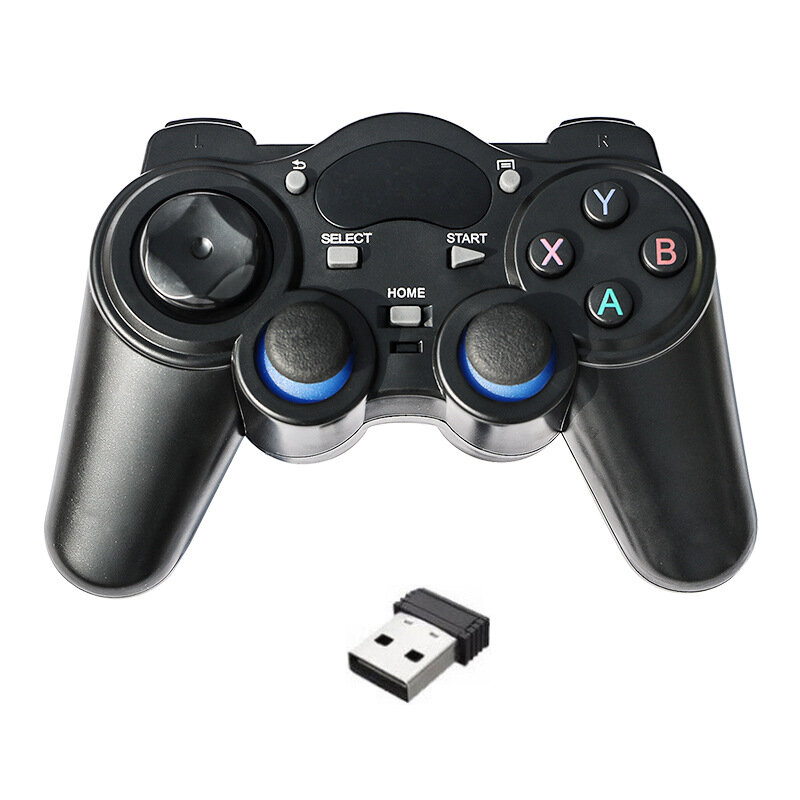 Беспроводной геймпад для ПК 2.4G беспроводной контроллер для игр PS3 Android геймпад 850 черный + USB-приемник