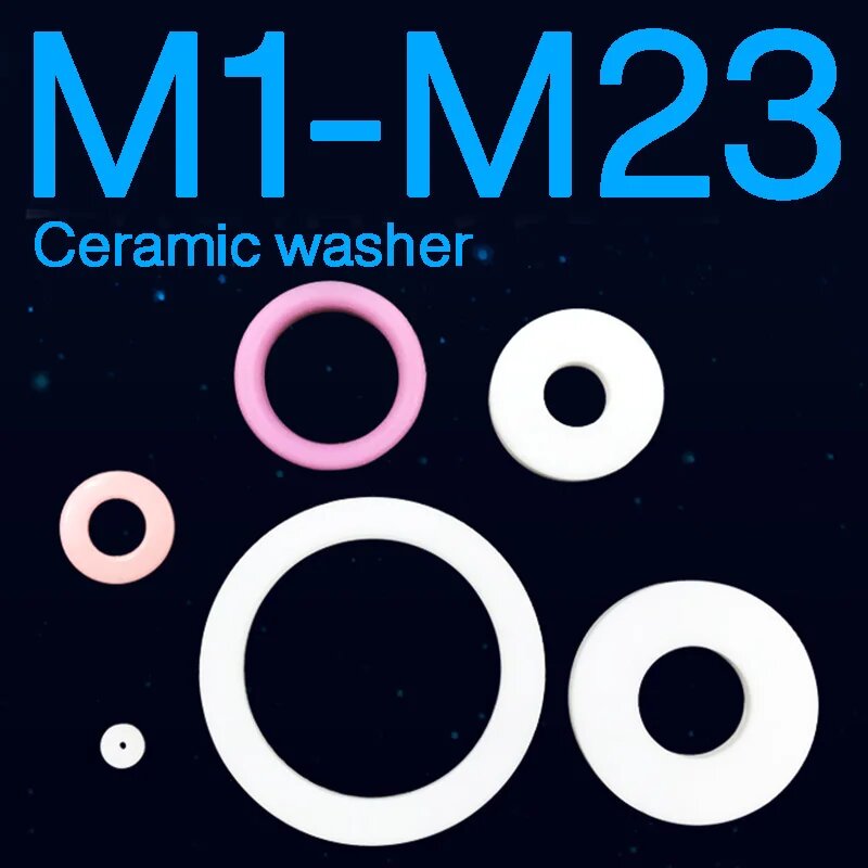 Керамические шайбы M1 M2 M3 M4 M5 M6 M8 M13x21x5(2PCS)