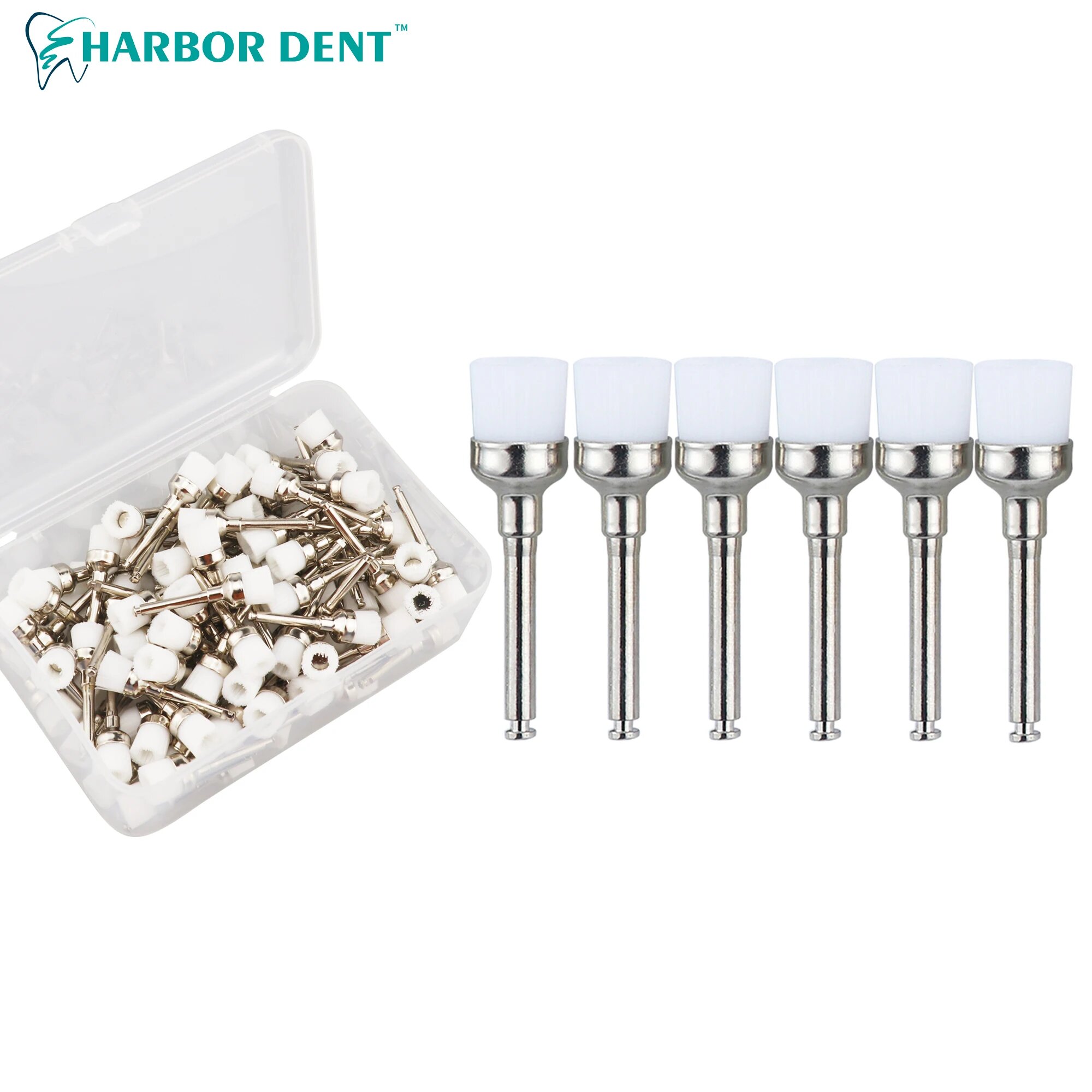 HARBOR DENT нейлоновые полировальные щетки, 100 шт.