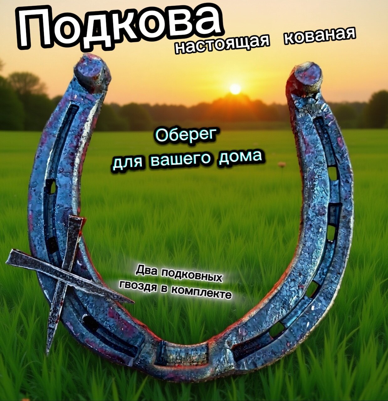 Подкова железная (не крашенная) 12 см.
