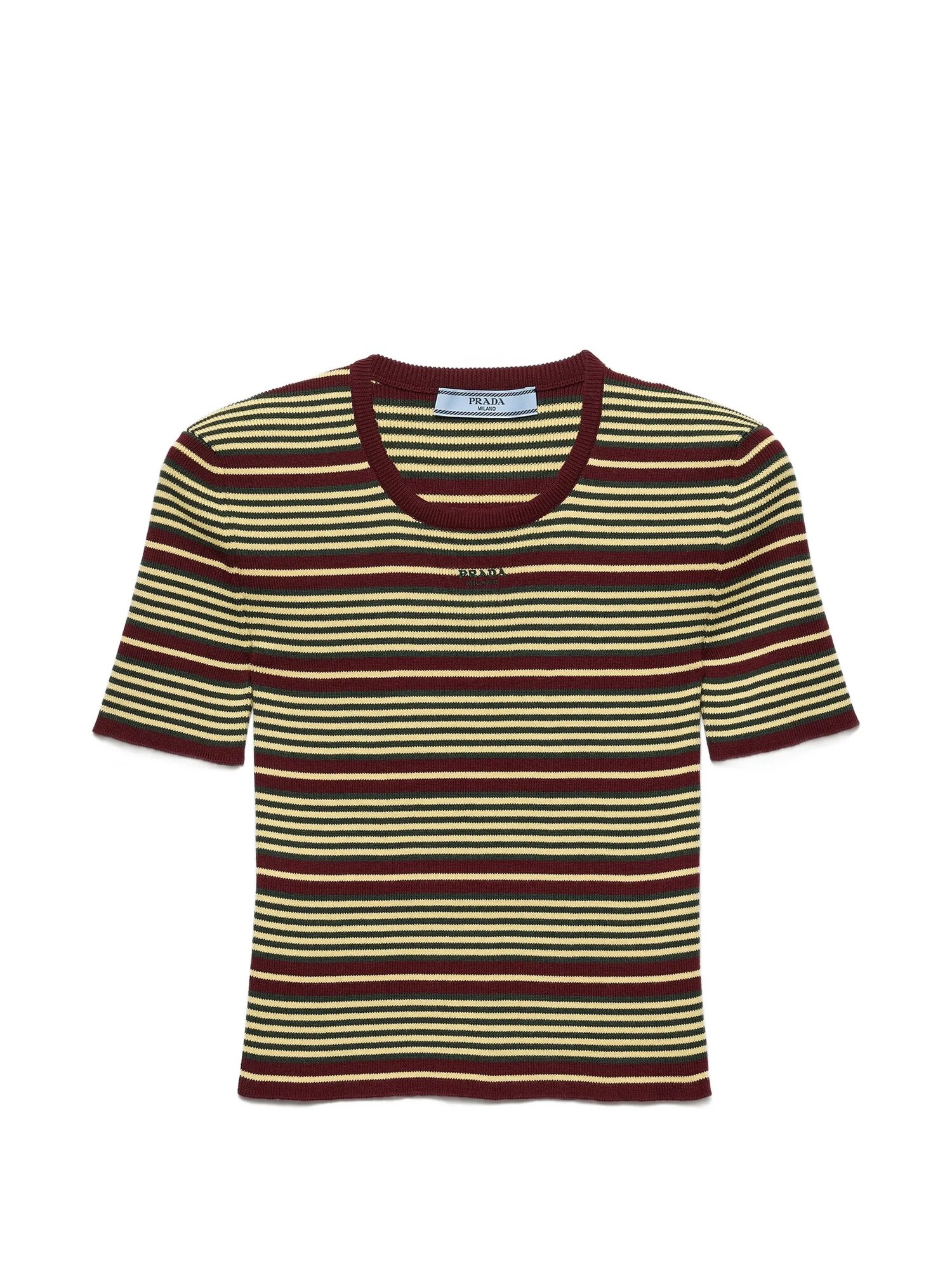 Свитер Short-sleeved striped cotton sweater
