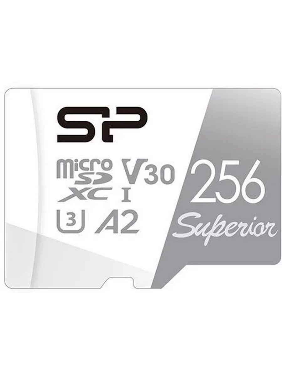 Карта памяти Silicon Power SP256GBSTXDA2V20 A2, V30, UHS-I 256 Гб Белый microSDXC RU