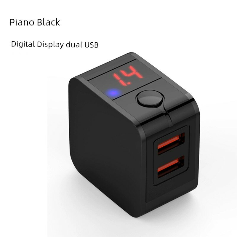 Черная цифровая зарядка USB, без функции отключения питания для iPhone 7