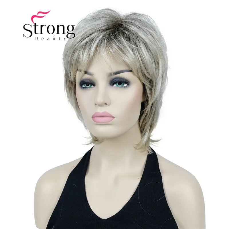 Блондинка R10-26, короткий парик StrongBeauty