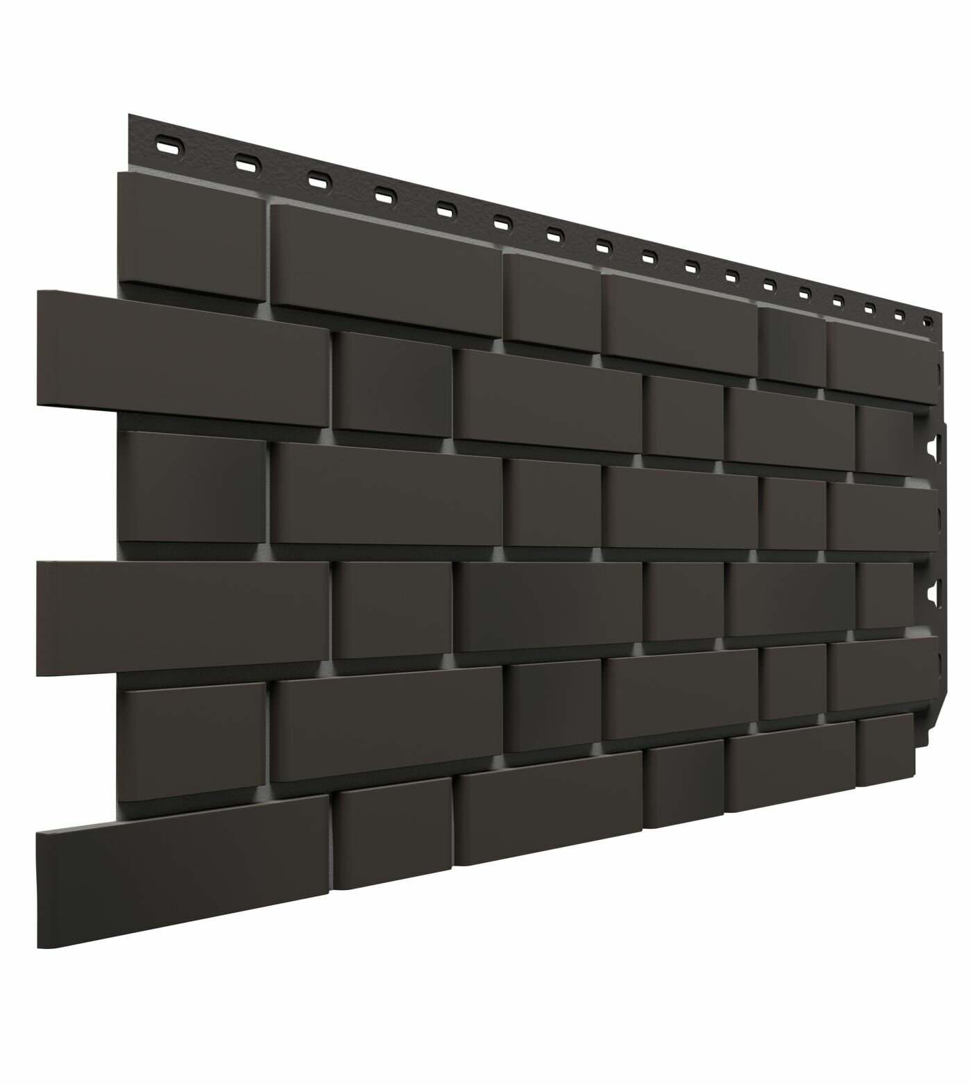 Фасадная панель Docke PREMIUM Flemish / Деке премиум Флемиш / кирпич, Темно-коричневый, (1,095*0,420 м), 10 шт. (4,6 м. кв.)