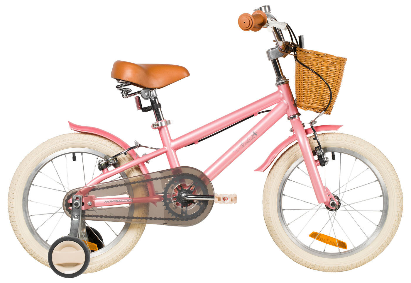 Детский велосипед Novatrack Adele 16" (2026) 16 Розово-оранжевый (101-115 см)