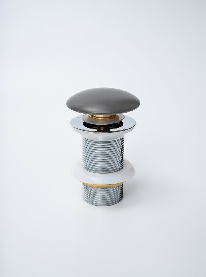 Донный клапан Gid без перелива Dgm100 74408K темно-серый матовый 7x7x10