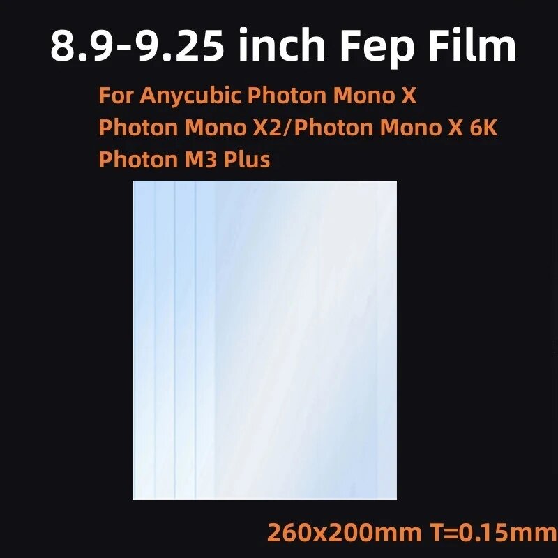 FEP пленка 8.9" 10PCS для 3D-принтера — фото 1