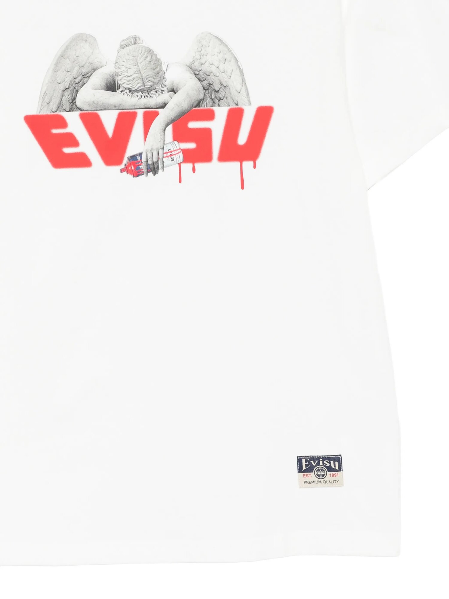 Футболка Evisu, размер XL, белый, — фото 1