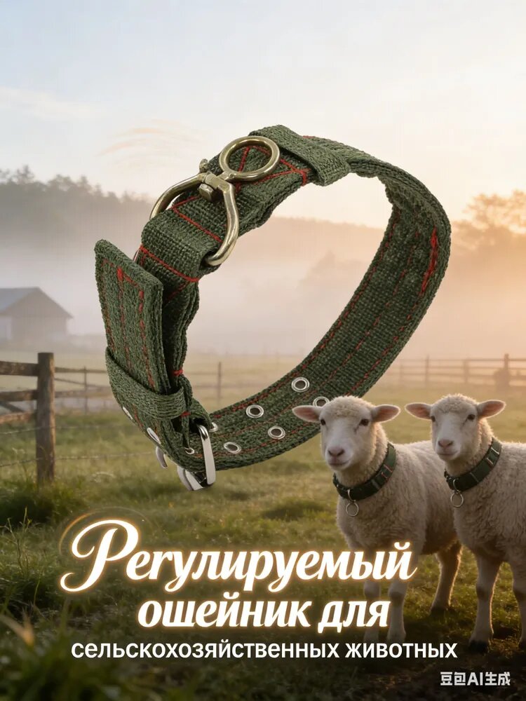 Маркировка Ошейник для скота, телят, Больших собак 60 см/30 мм 4 слоя нейлон