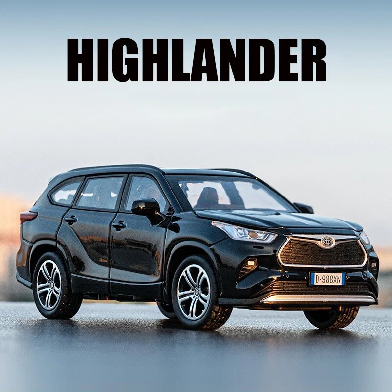 Металлический автомобиль Toyota Highlander 2023, 1:32, Белый — фото 1
