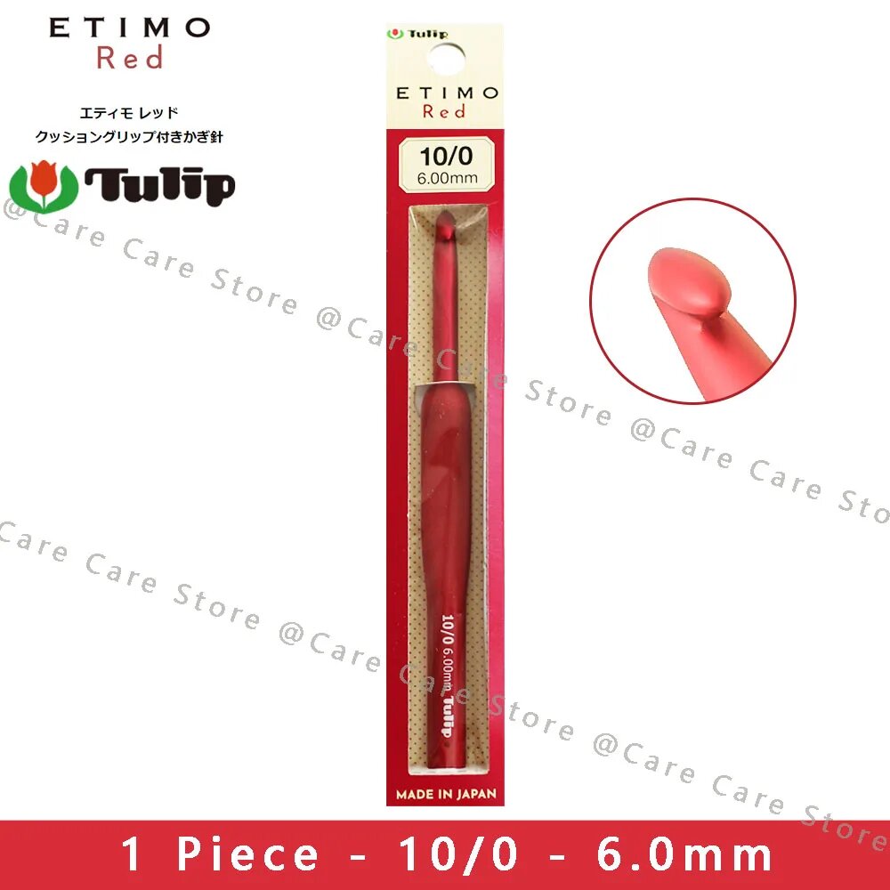 Крючок для вязания Tulip Etimo Red 6.0mm