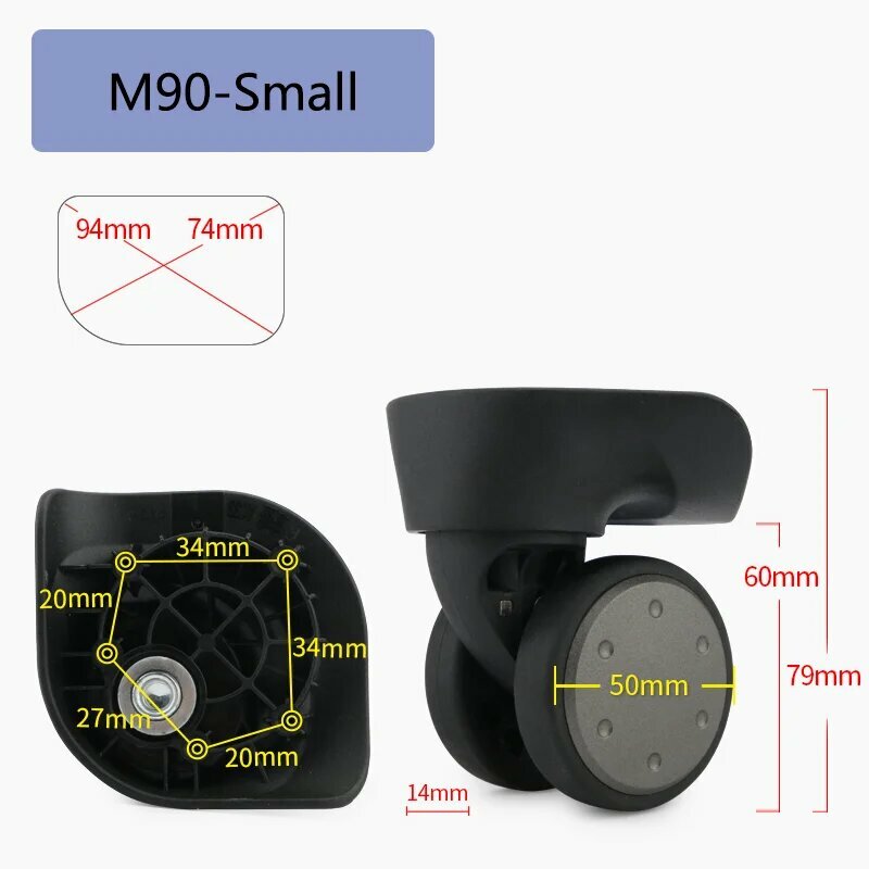 Колеса для чемодана M90-Small, 4шт