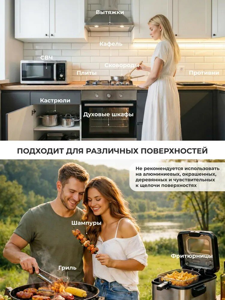 Антижир для кухни, чистящее средство для кухни — фото 1