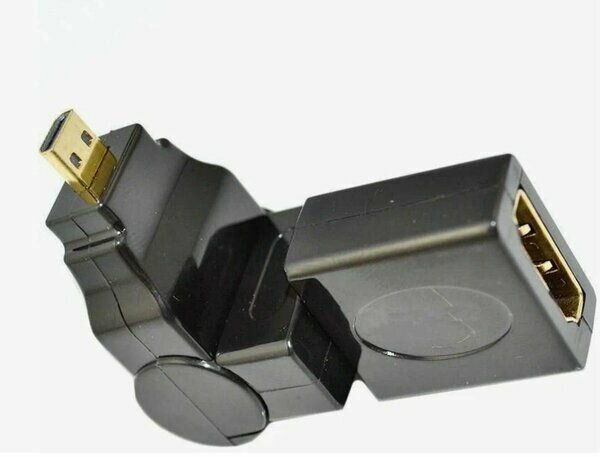 Переходник micro HDMI штеккер - гнездо HDMI Орбита OT-AVW33 360 градусов (адаптер)