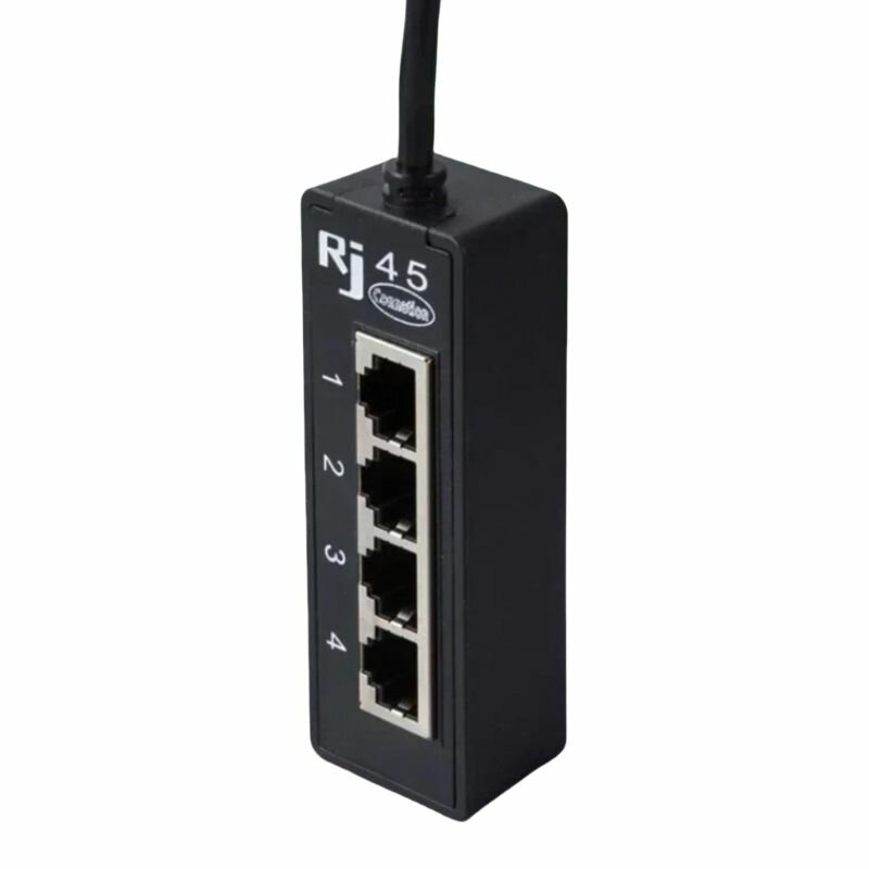 Адаптер Ethernet-разветвителя RJ45, сетевой удлинитель от 1 до 4 портов, быстрая скорость для дома и офиса