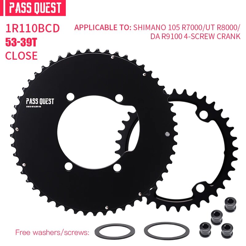 PASS QUEST звезда 53/39T 110BCD Shimano 9100