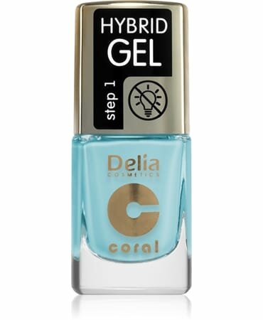 Лак для ногтей Delia Cosmetics Coral Nail Enamel Hybrid Gel, оттенок 140, 11 мл