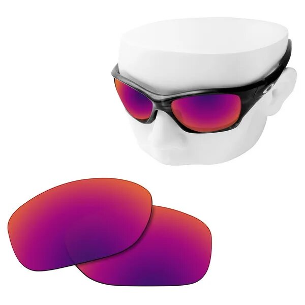 Линзы Oakley Pit Bull Purple Red Mirror