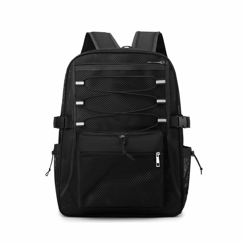 Casual mesh backpack with airflow mesh and padded straps for school and travel style p