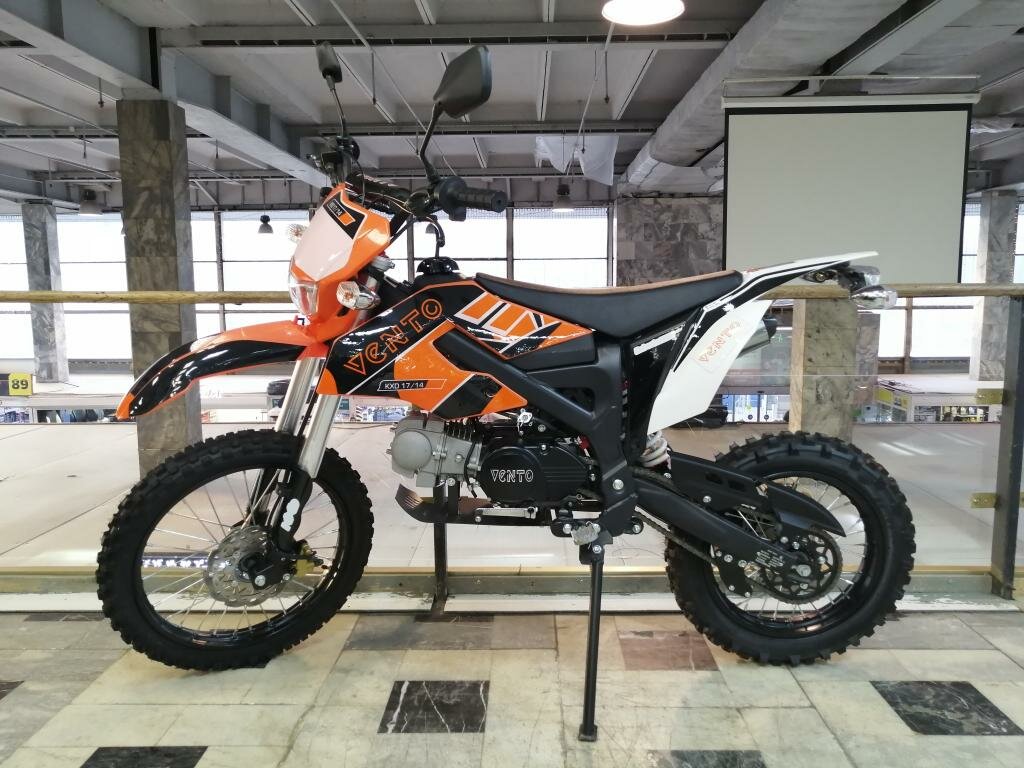 Питбайк VENTO KXD-17/14 цвет оранжевый, 125 куб. см, VENTO-KXD-17/14-OR