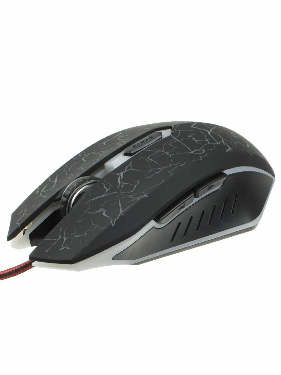 Мышь проводная Dos-gold 518 USB оптическая Black с подсветкой RGB