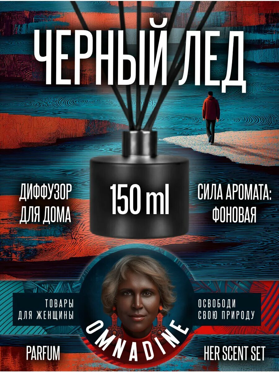 Парфюмированный диффузор Черный лед для дома