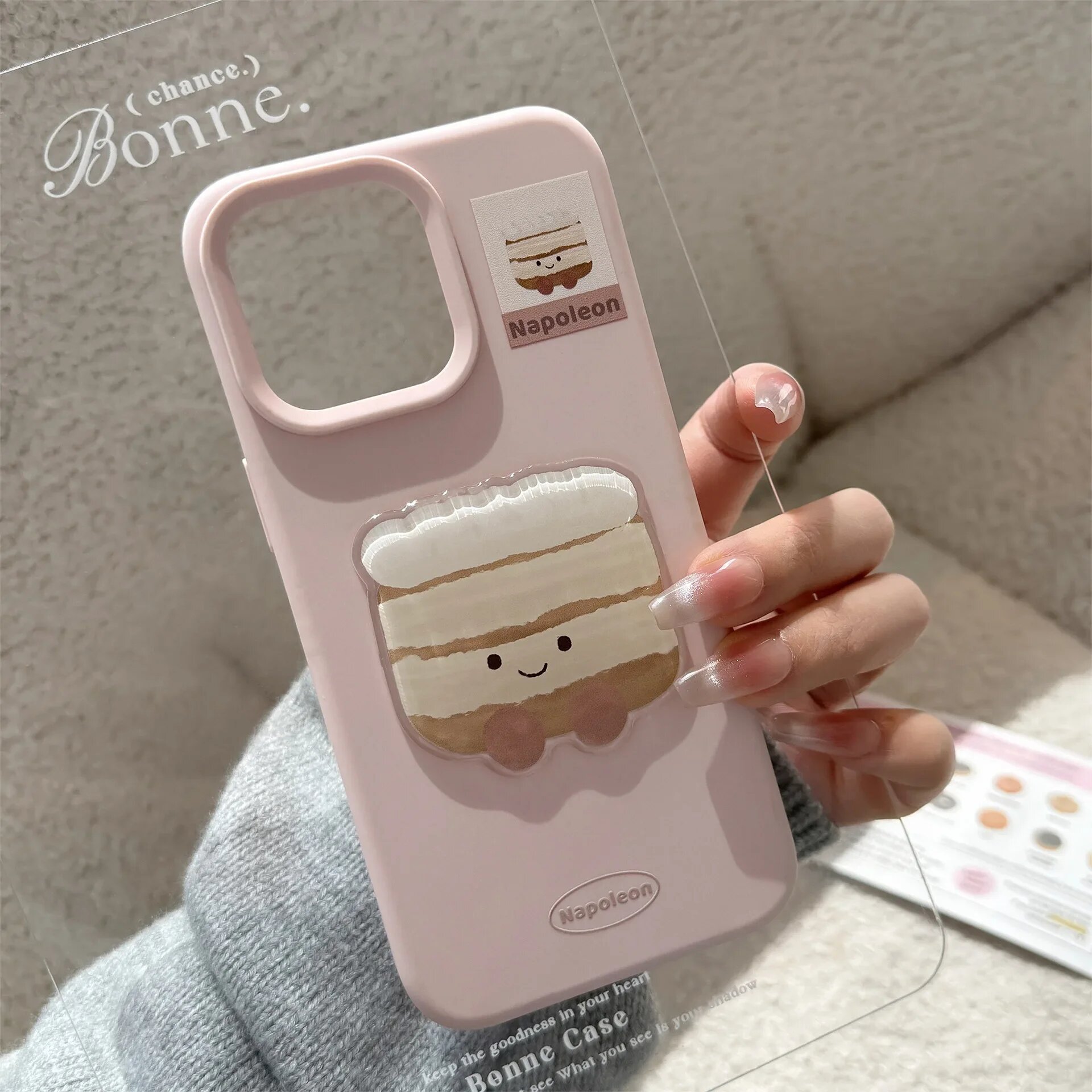 3D чехол Bonne Napoleon для iPhone 17, розовый