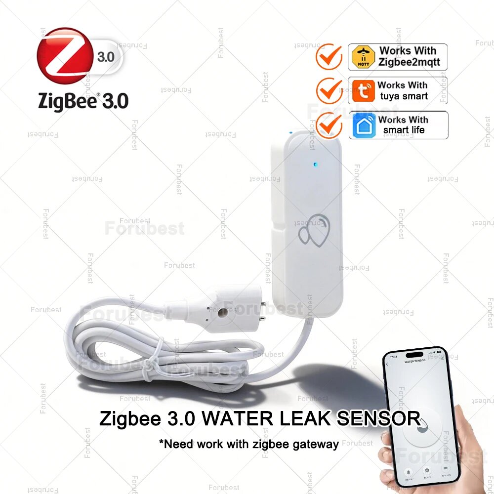 Датчик протечки воды Tuya ZigBee 3.0