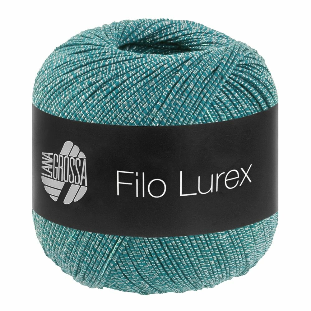 Пряжа для вязания Lana Grossa Filo Lurex (10 Petrol) 3 мотка по 50 г/145 м