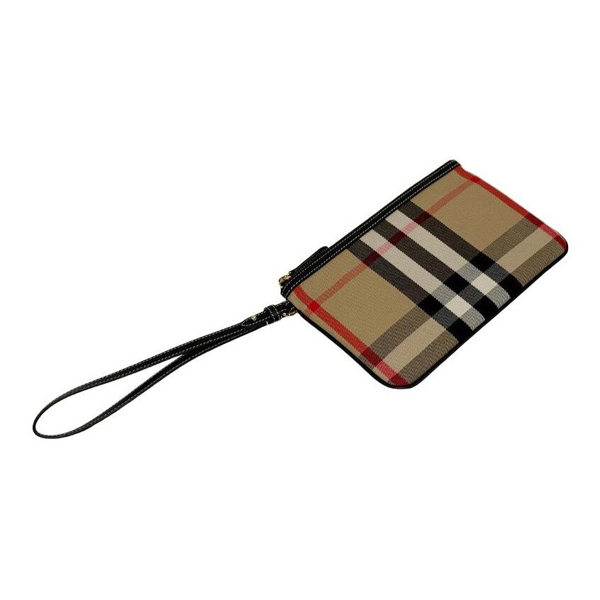 Сумка BURBERRY, фактура пэчворк, бежево-коричневый — фото 1