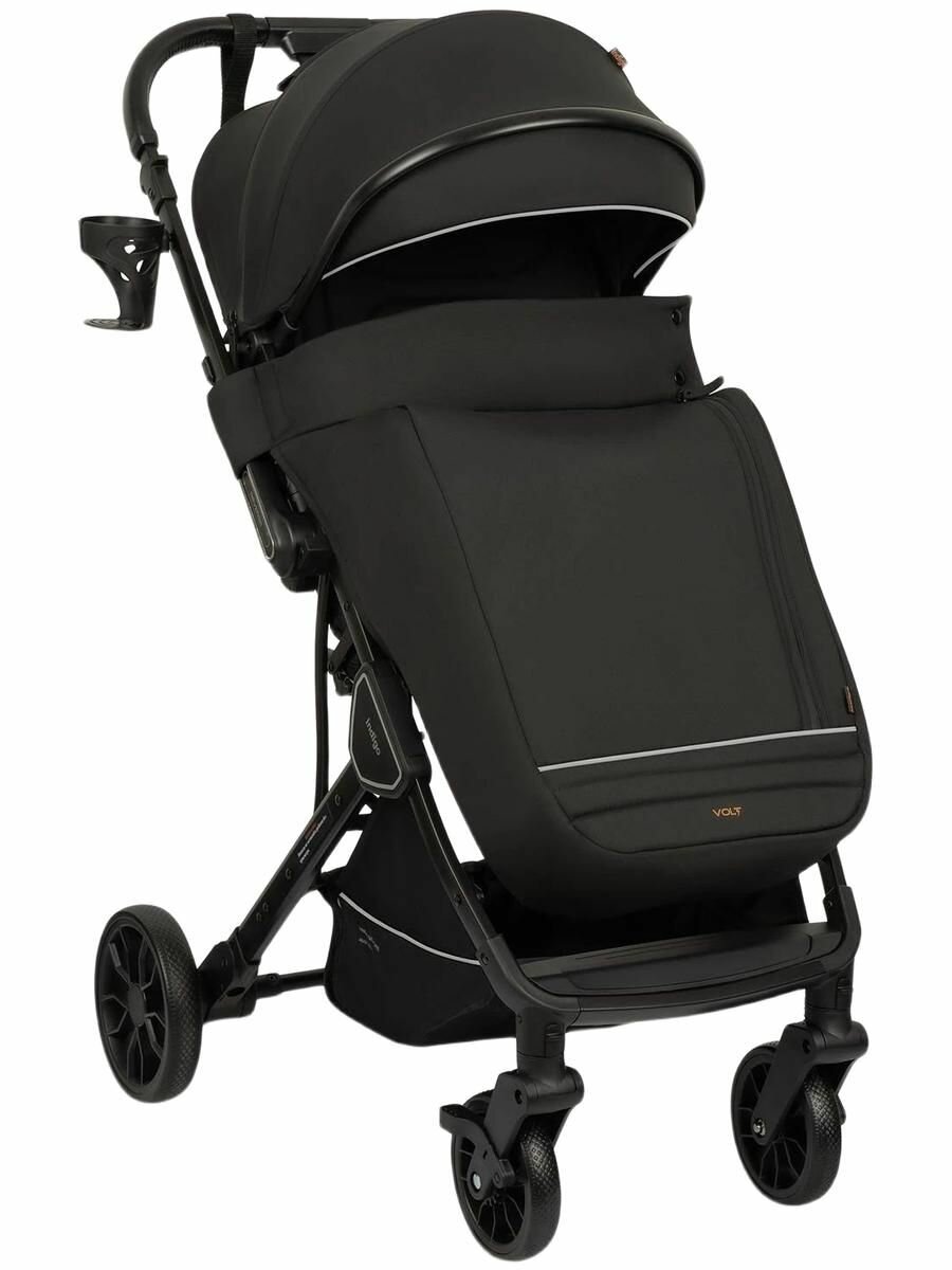 Коляска прогулочная Indigo VOLT черный (перекидная ручка)