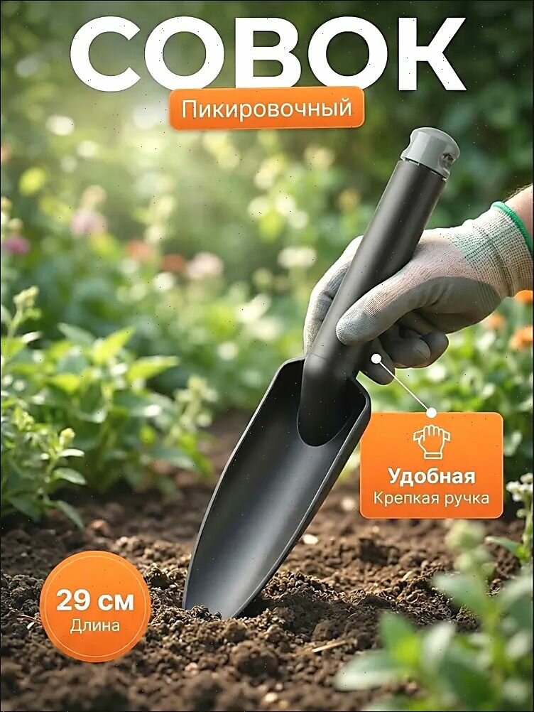 Совок садовый пикеровочный The Bay