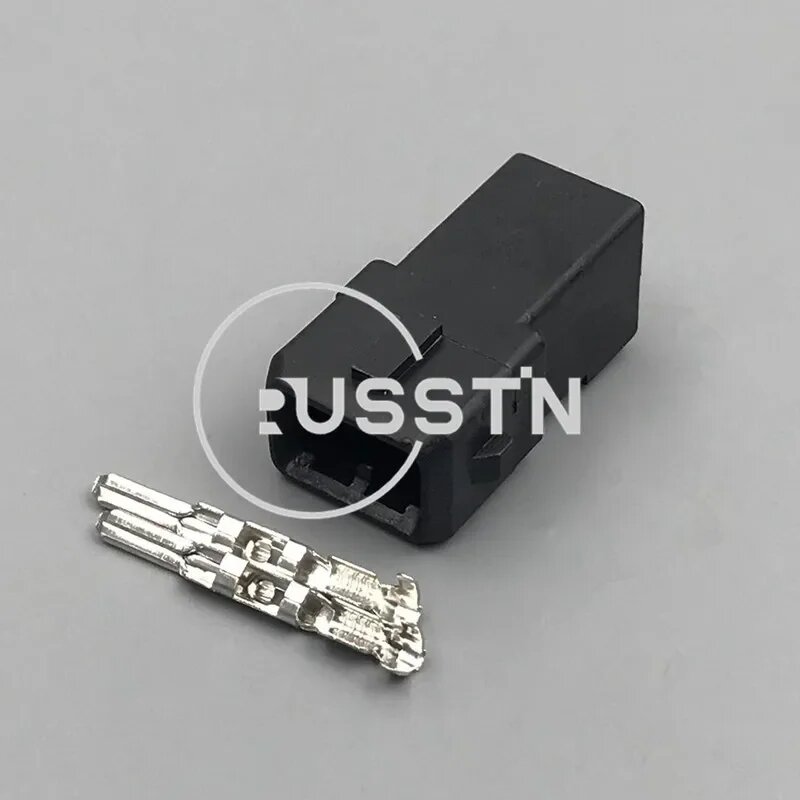 2-контактный авторазъем EV1, черный, 1 Set Male