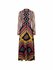Комбинезон VOLANTIS Leopard geometric-print silk jumpsuit, размер M, красный