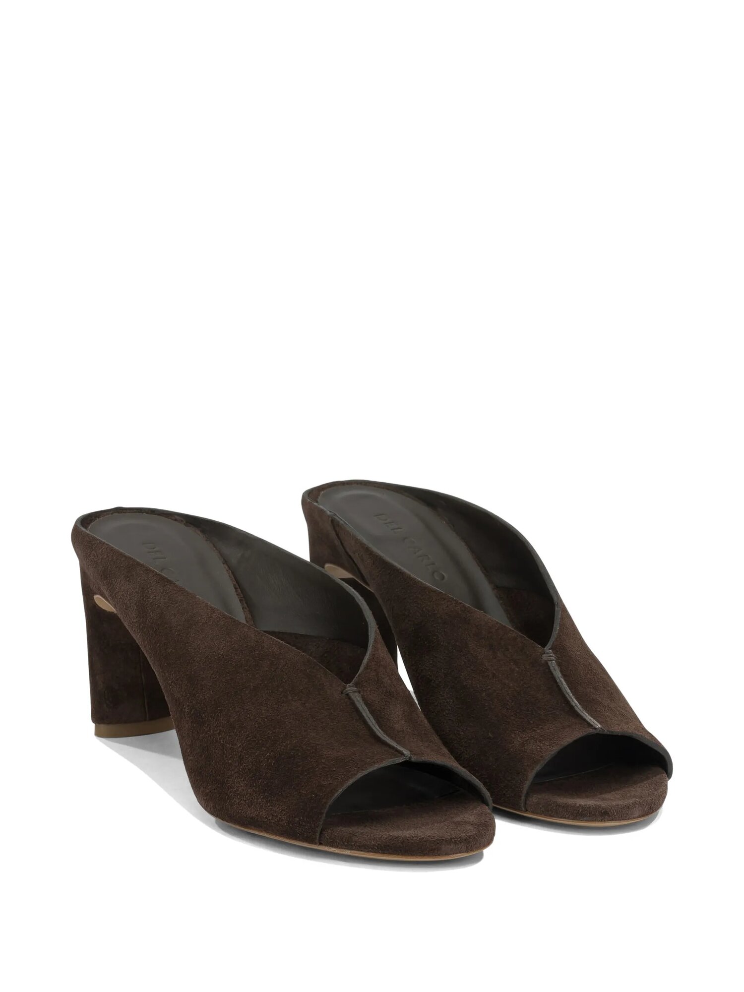Мюли DELCARLO Suede peep-toe mules, размер 40 — фото 1