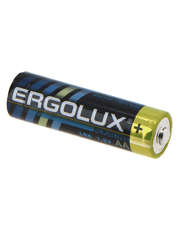 Батарейка Ergolux 1.5В, LR06, Alkaline