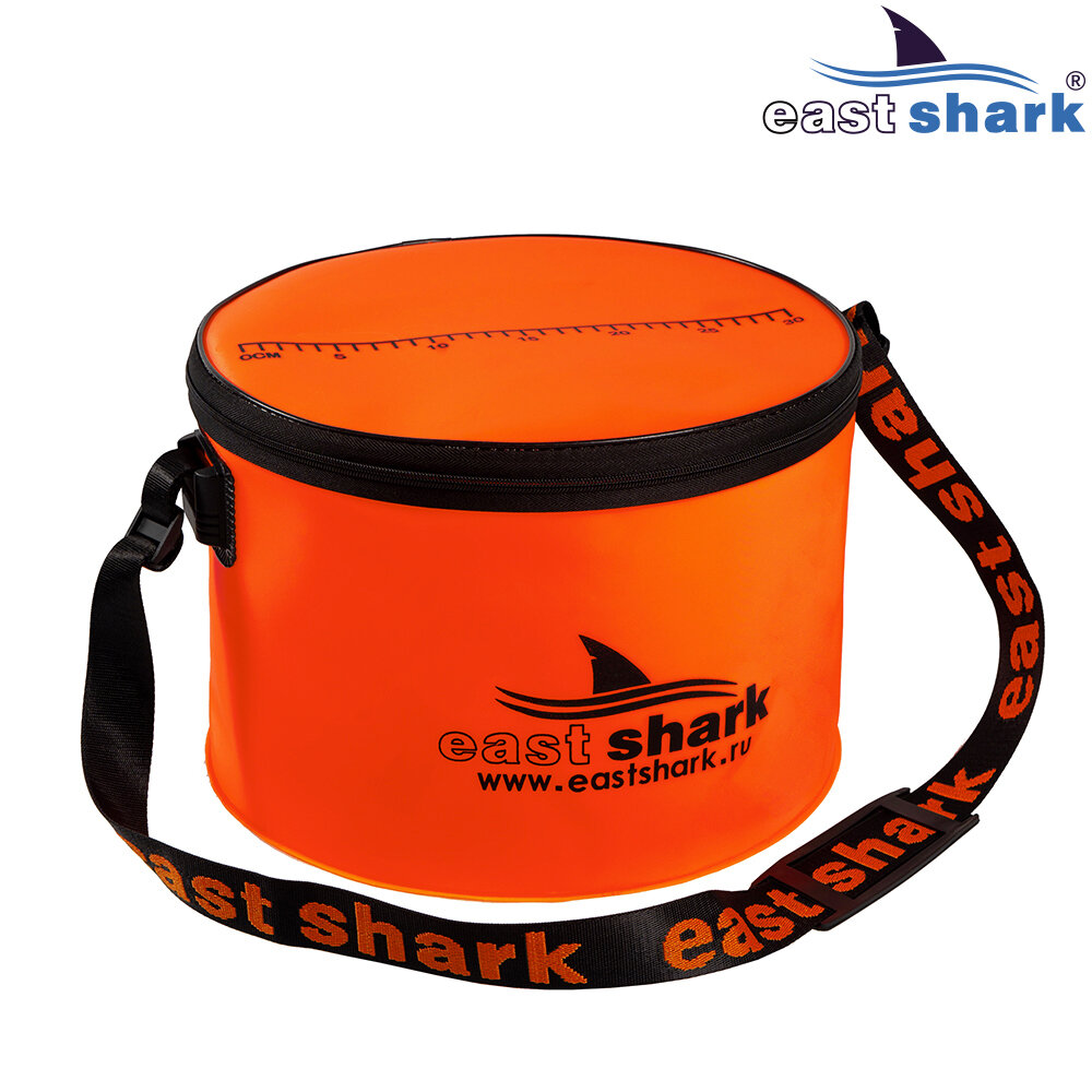 Ведро для замеса прикормки круглое EastShark оранжевое D 35