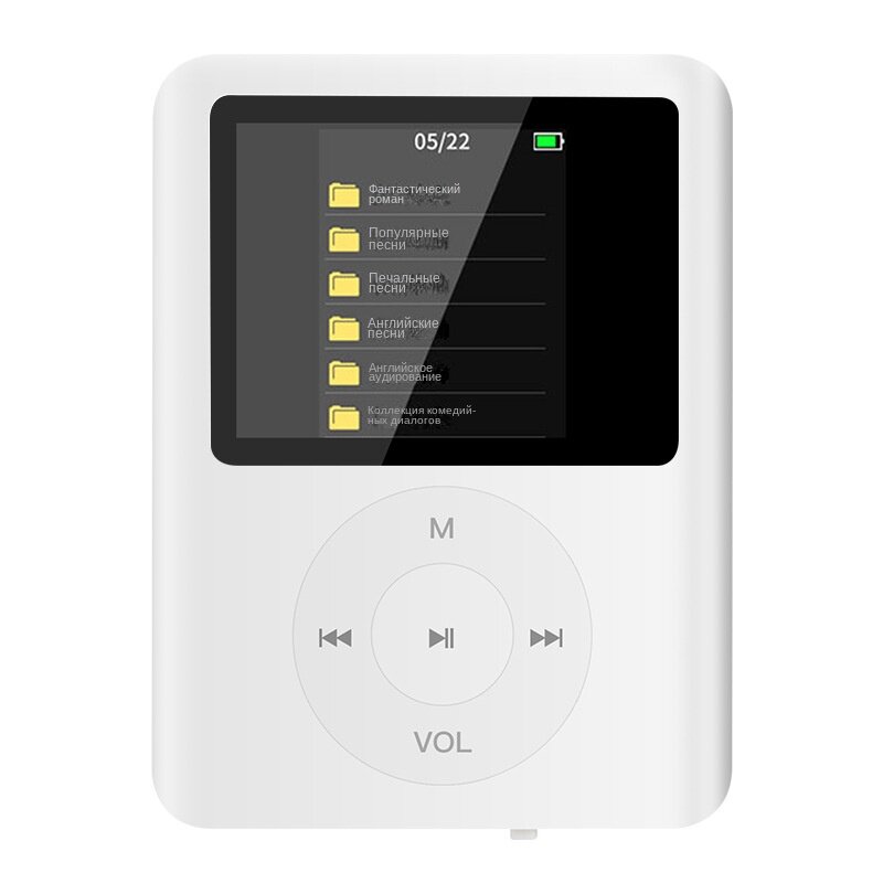 Экранное Bluetooth-плеер для школьников с MP3, MP4, FM, карта TF, 8 ГБ, портативный музыкальный проигрыватель