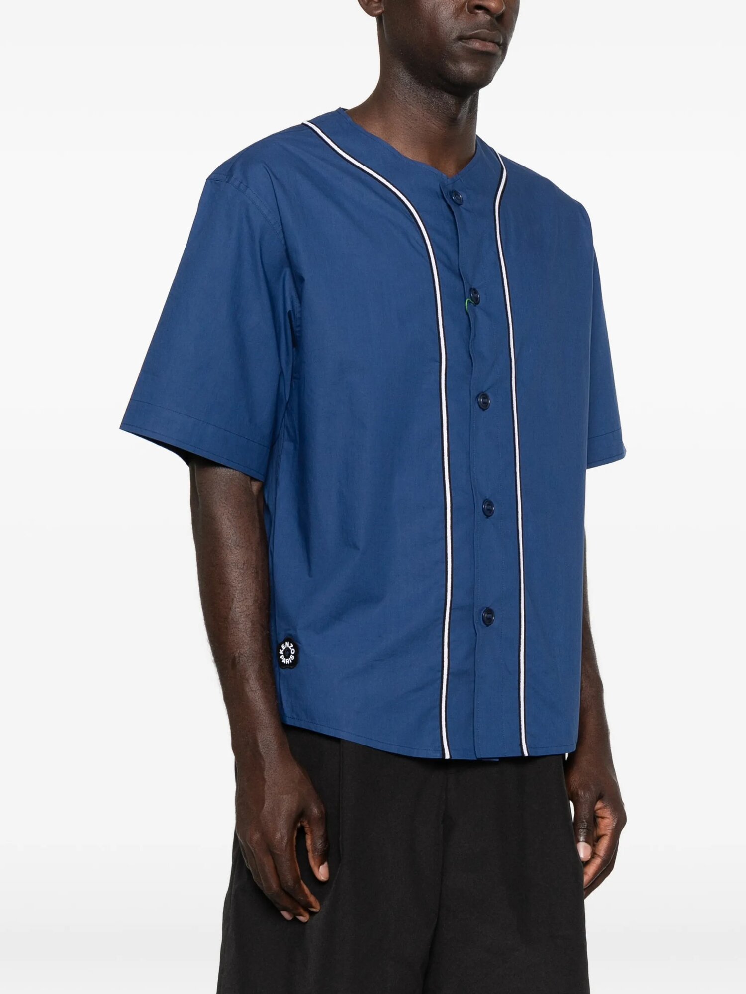 Рубашка KENZO Buttoned short-sleeve shirt, размер M, blue — фото 1