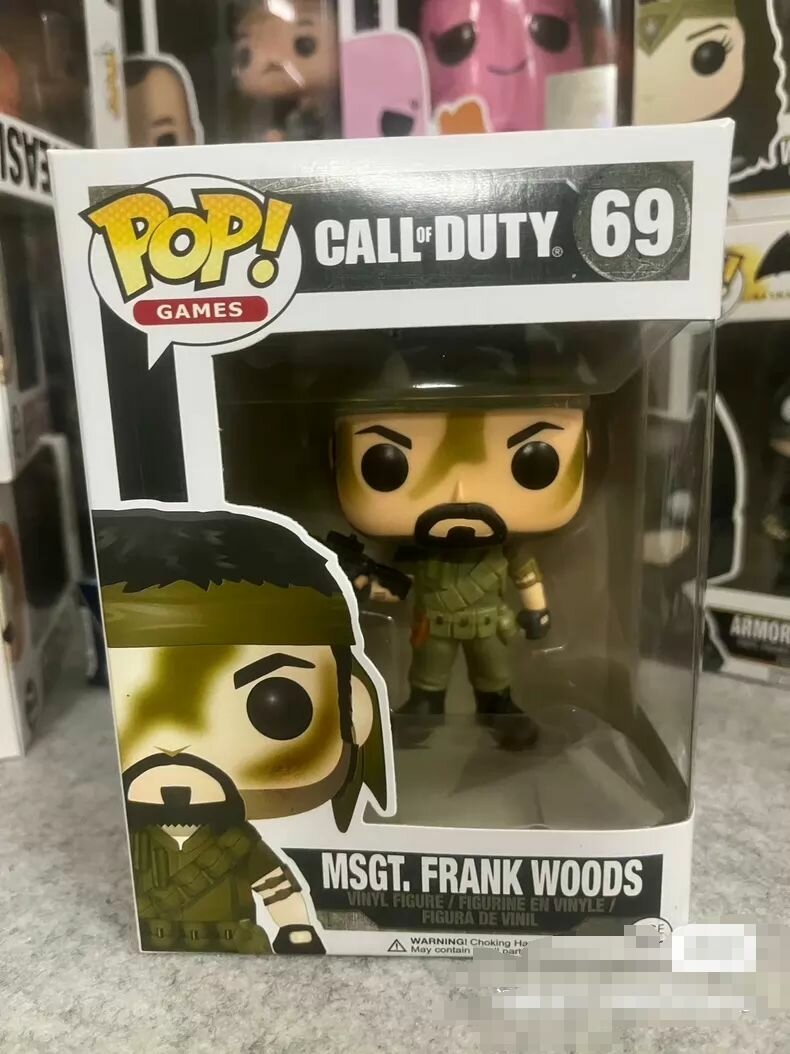 Коллекционная виниловая фигурка, Сержант Фрэнк Вудс из игры Call of Duty, №69