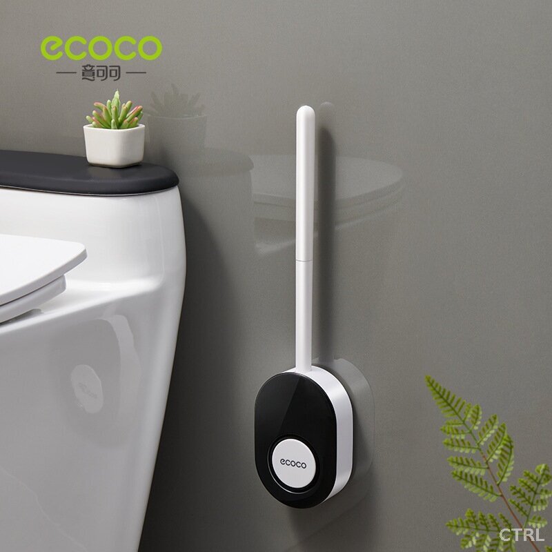 Щетка для унитаза ecoco/Italian Coco, настенная, силикон, черный