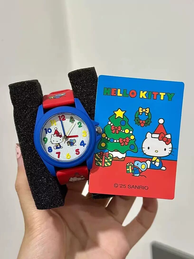 В наличии: Набор часов Sanrio Hello Kitty из серии Fun Time для детей, подарочная коробка-сюрприз KT, подарок на день