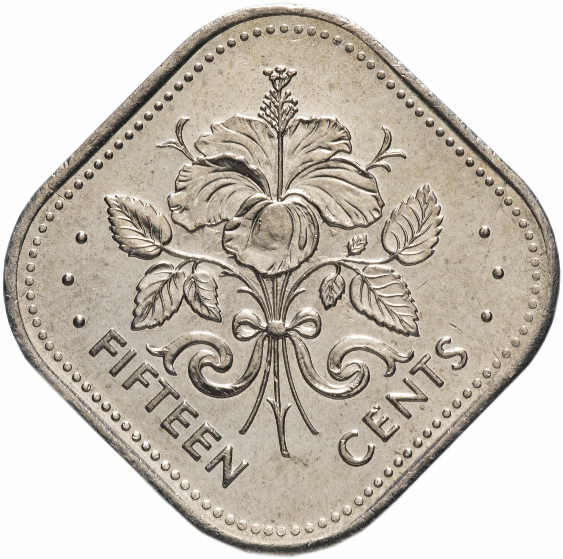 Багамы 15 центов cents 2005, Мельхиор медь-никель, в сохранности AU
