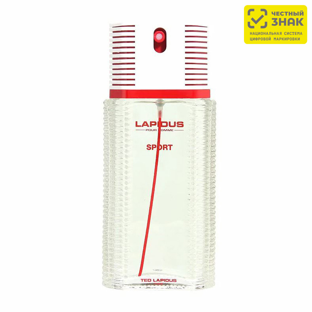 Туалетная вода Ted Lapidus Lapidus Pour Homme Sport, мужская, древесно-фужерные ноты, 100 мл
