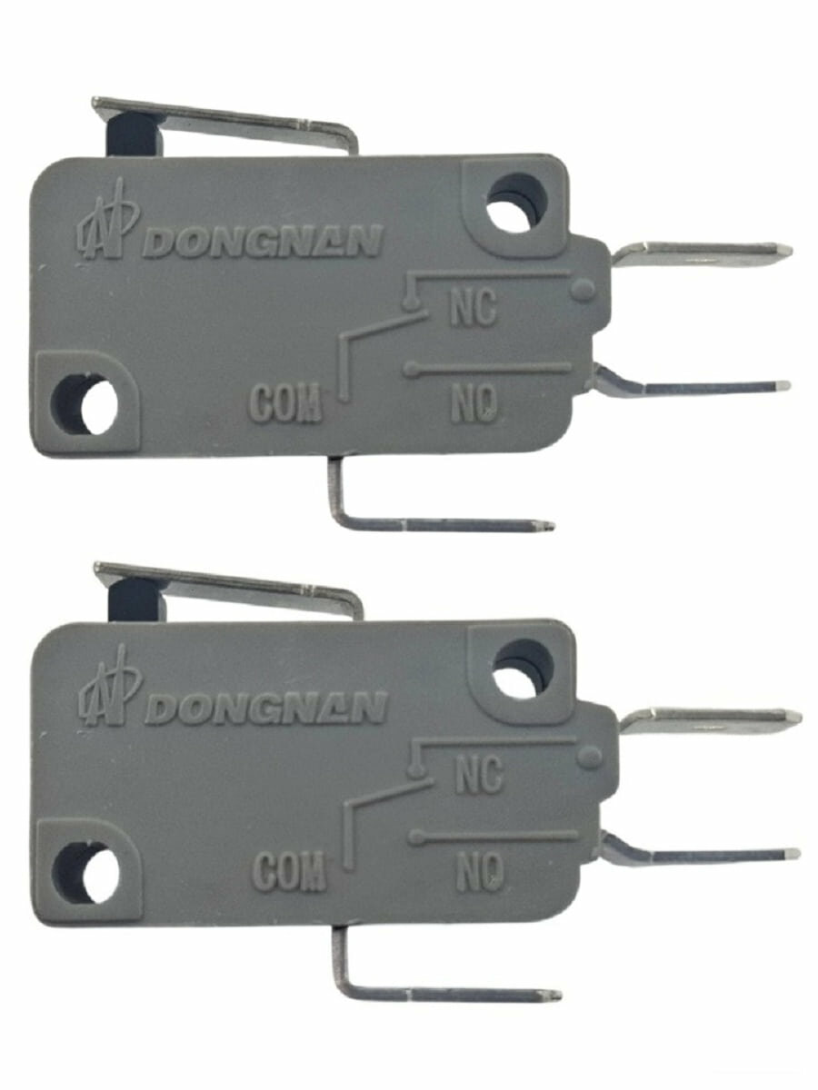 Микропереключатель 2 шт. Dongnan KW3A-16Z1-A200 3-х контактный 16(4)A 250V с рычагом 14мм