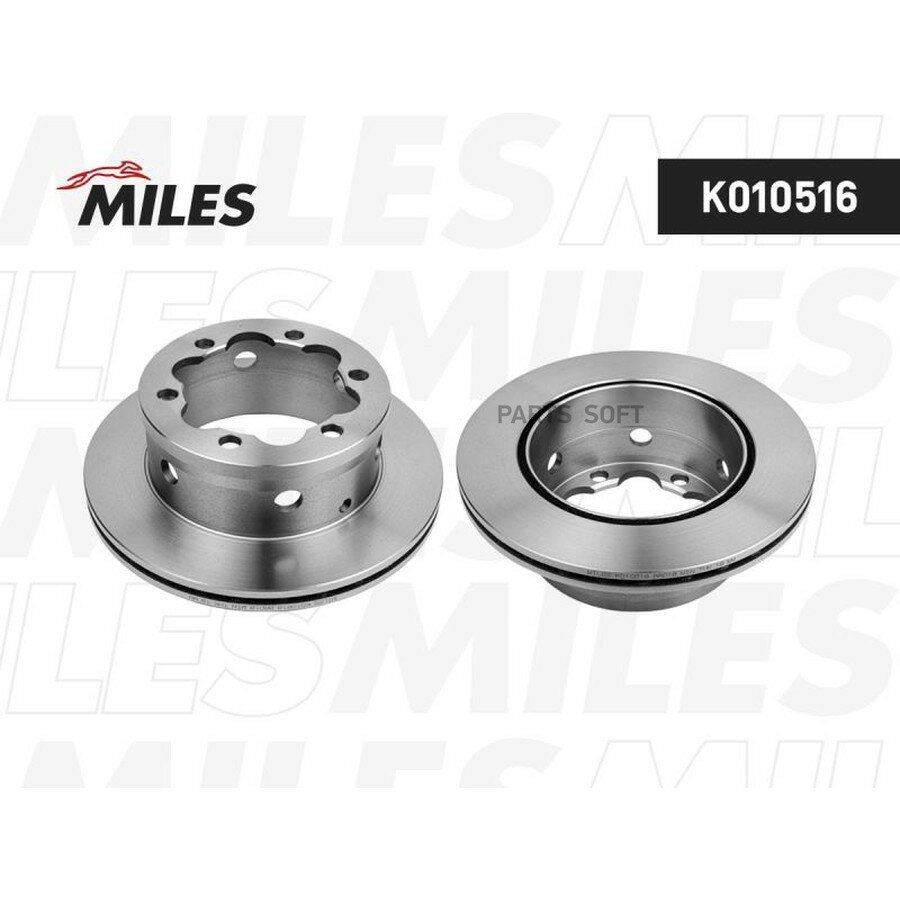 MILES K010516 Диск тормозной MERCEDES SPRINTER (4t) 2.3/2.8D 95>06/VW LT 28-46 2.5D зад. вент. ()