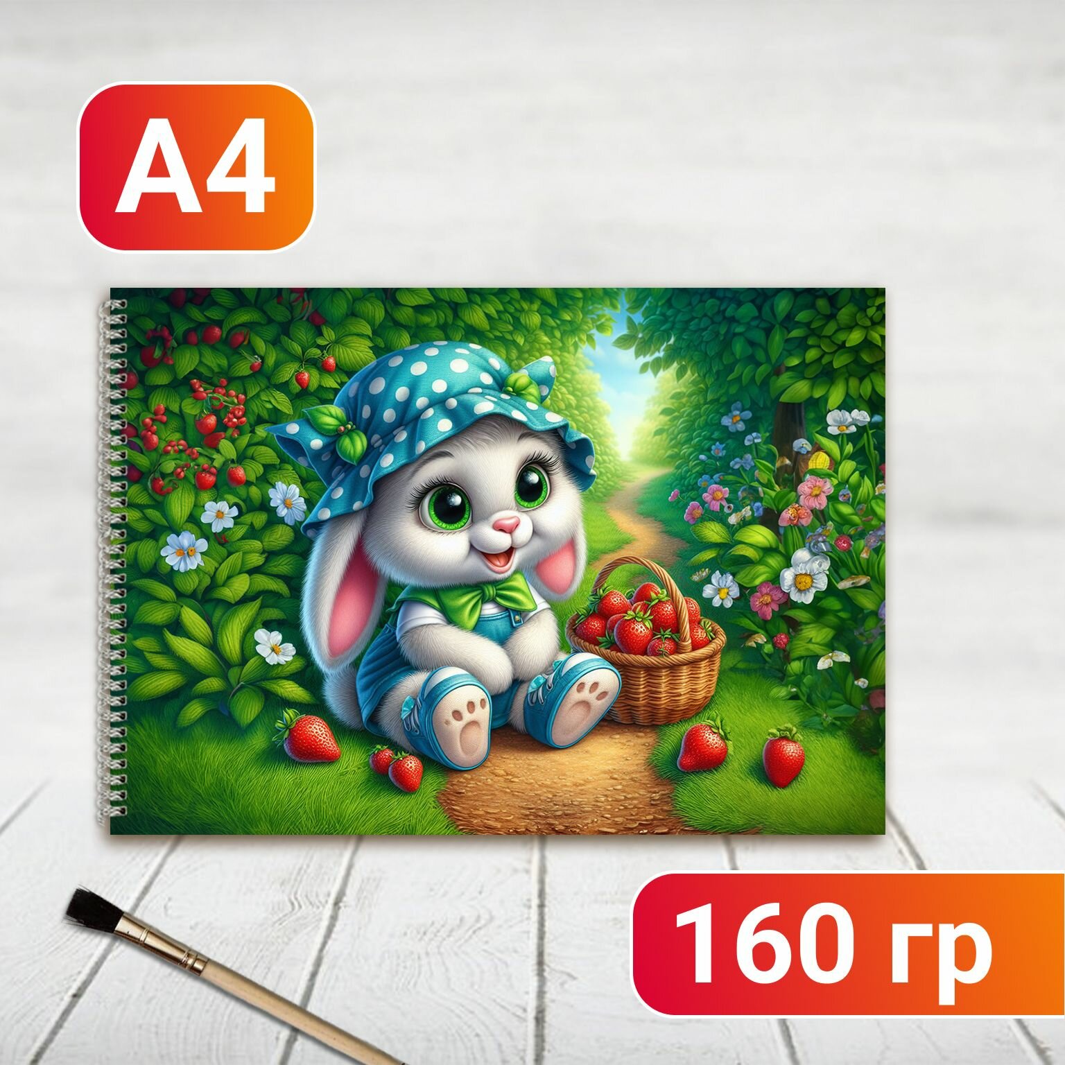 Альбом для рисования Зайка